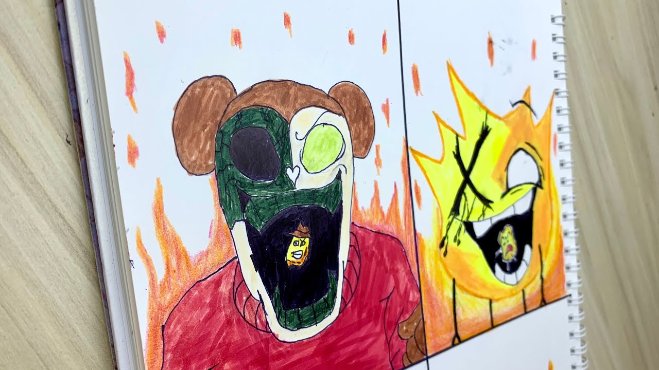 Drawing TWIDDLEFINGER Multiverse Lyric: Elmo / BFDI / Rotten Smoothie ...