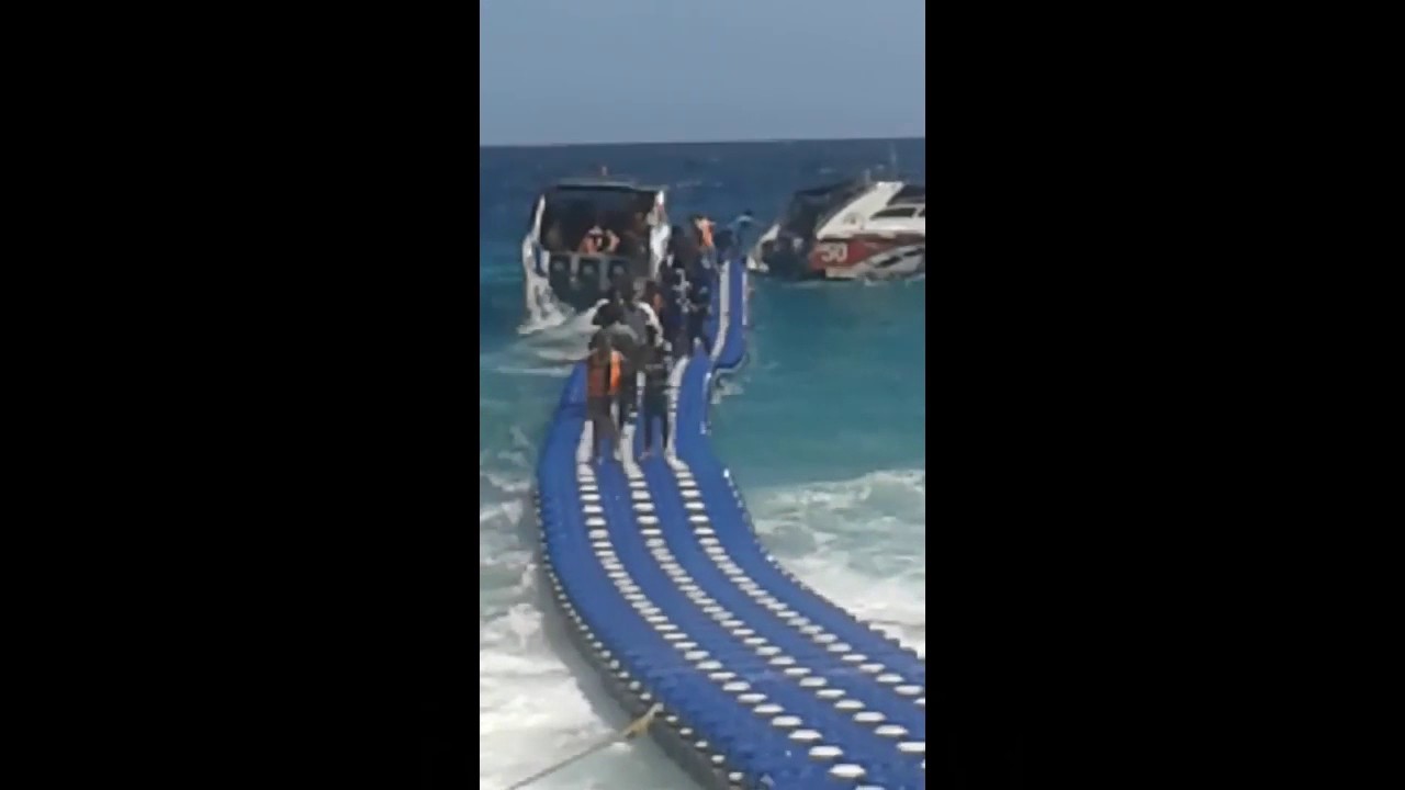 floating sea bridge - YouTube