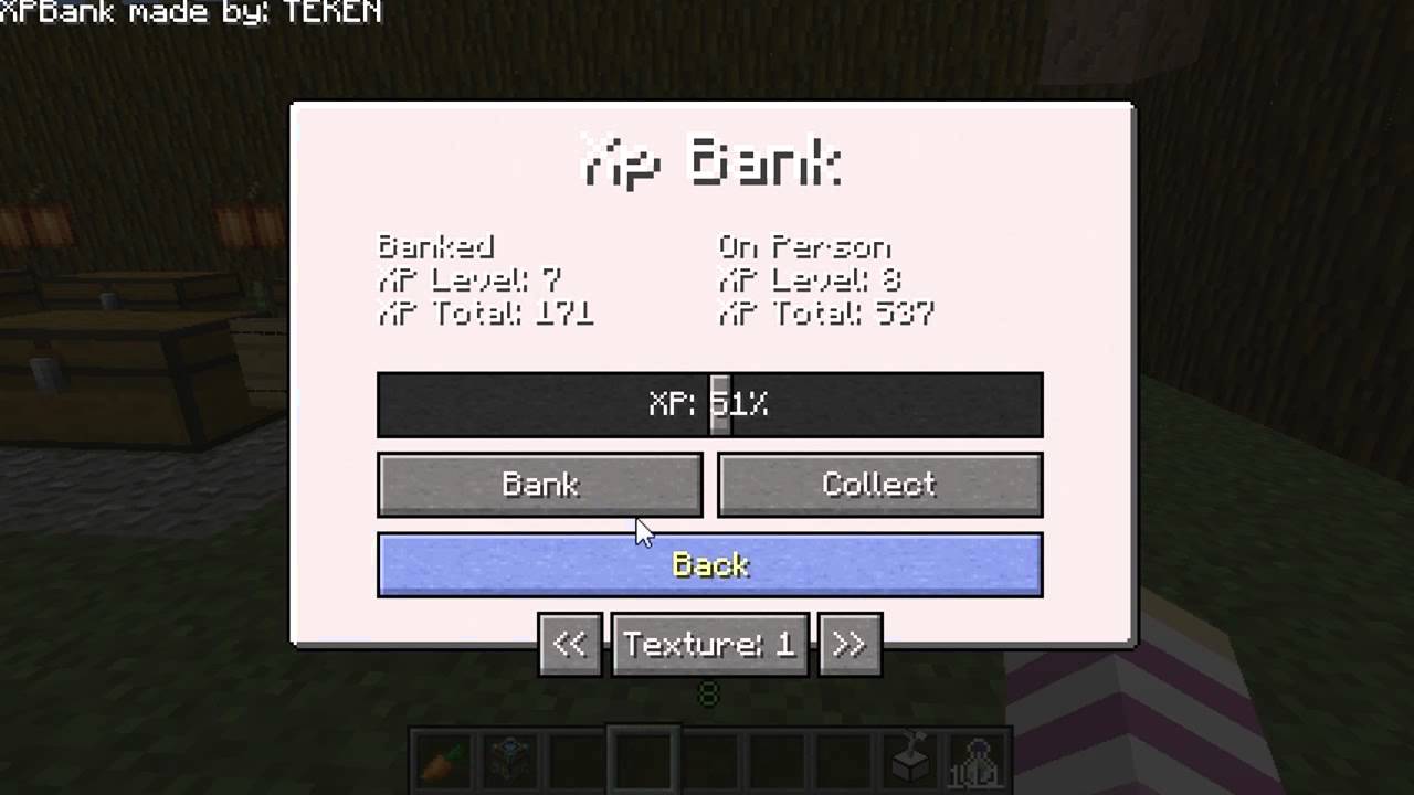 Minecraft Mods: XP Bank 1.4.5 - YouTube