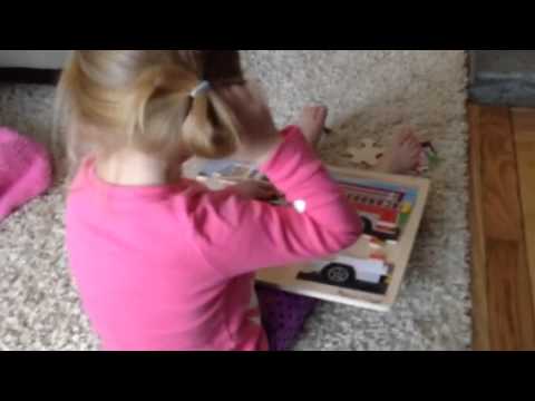 Time on task: puzzle fun | Aviva 3 year old - YouTube
