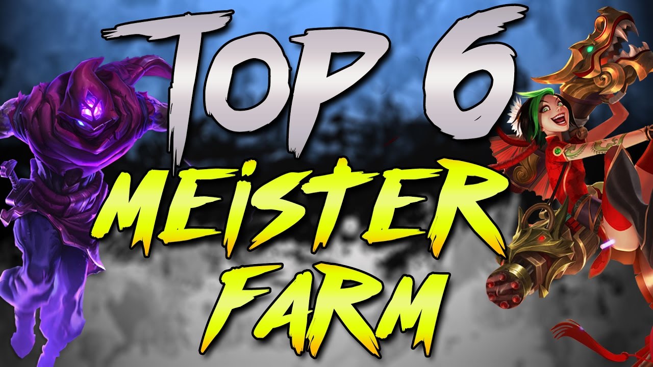 Top 6 Meiste Farm - Champions raten - League of Legends - YouTube