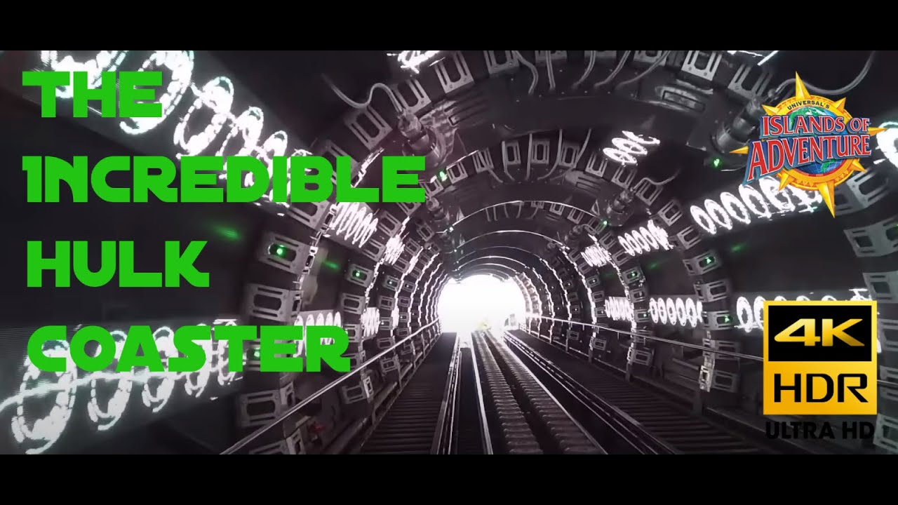 The Incredible Hulk Coaster On Ride Front Seat HD POV Universal's ...