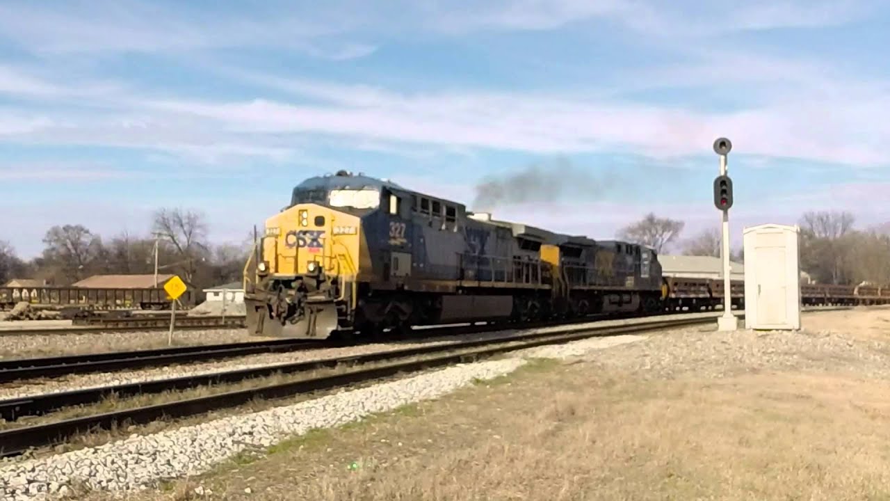 CSX Work Train with L&N, SCL, SBD, CR, B&O and C&O Cars - YouTube