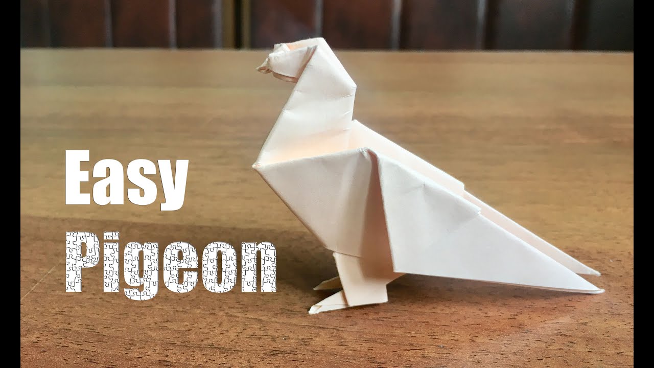 Origami Easy Pigeon - How To Make a paper pigeon - YouTube