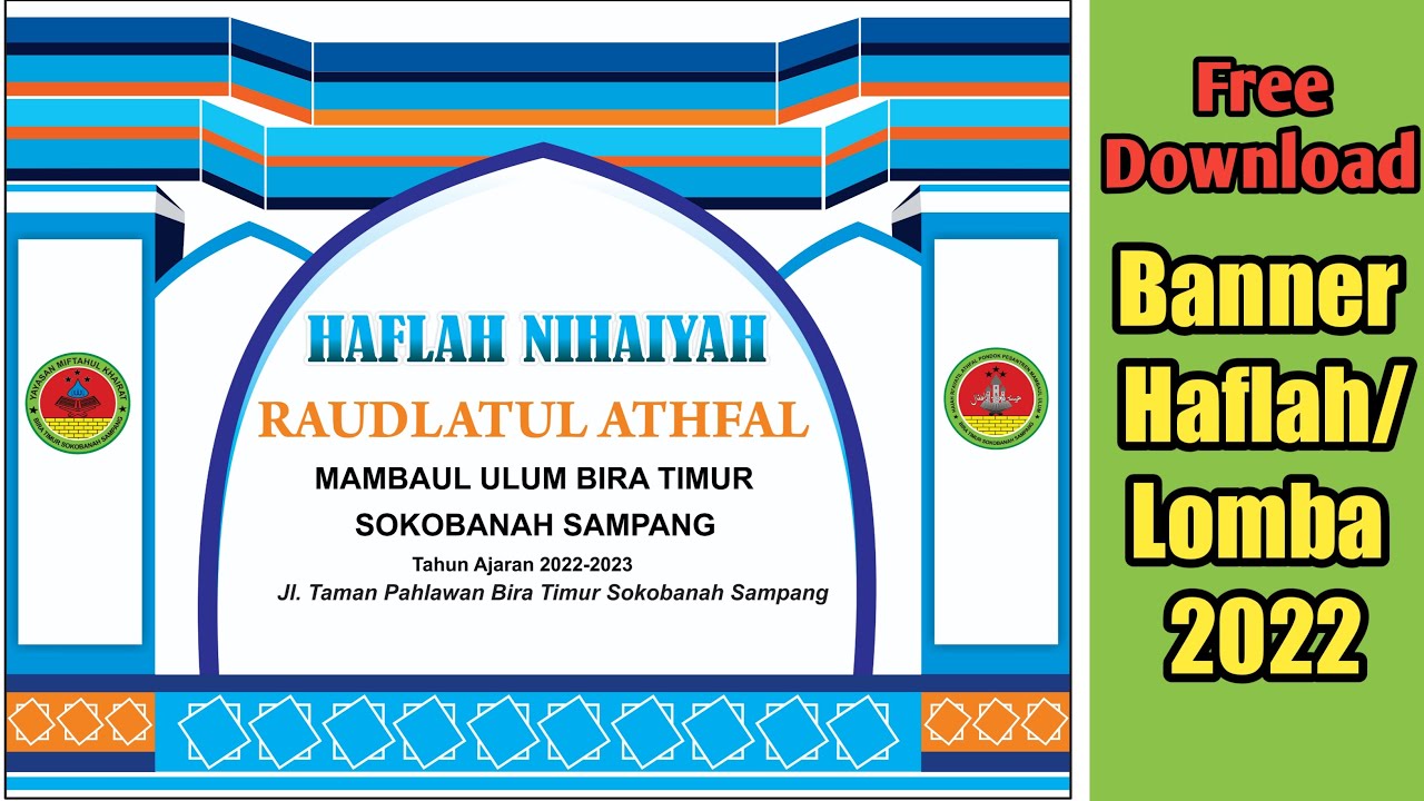 BANNER HAFLAH/LOMBA 2022 Terbaru ~Free Download Cdr~ Corel Draw X7 ...