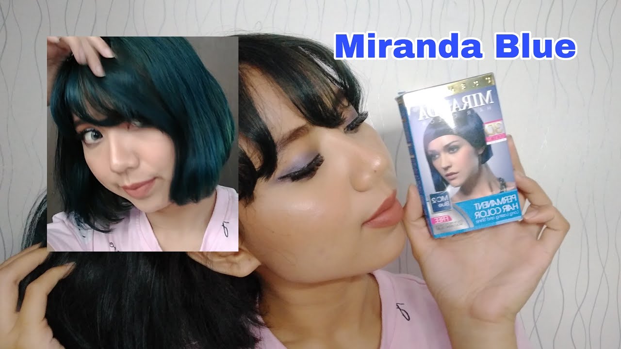 Miranda Hair Color MC 2 Blue | salah potong rambut langsung cat biru ...