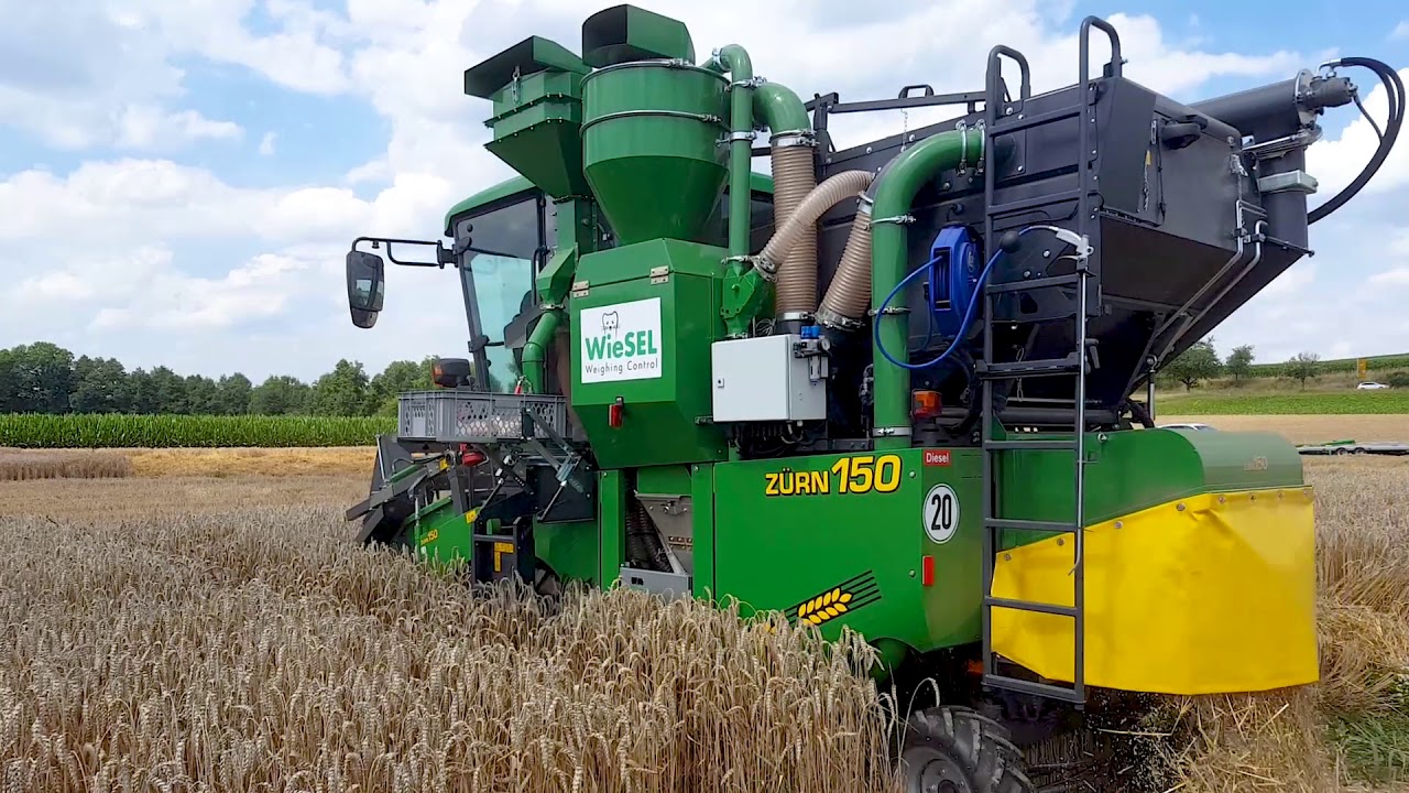 Селекционный комбайн ZURN 150 / Plot combine ZURN 150 - YouTube