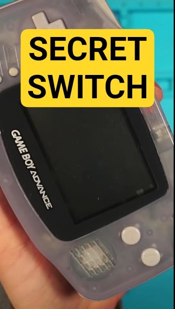 Secret Switch inside the Game Boy Advance | What it's for and how to ...