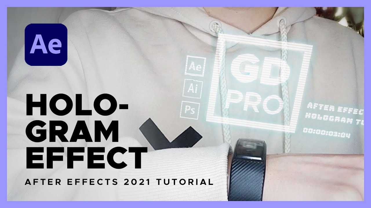 Hologram Logo Effect | After Effects Simple Tutorial | Free Project ...