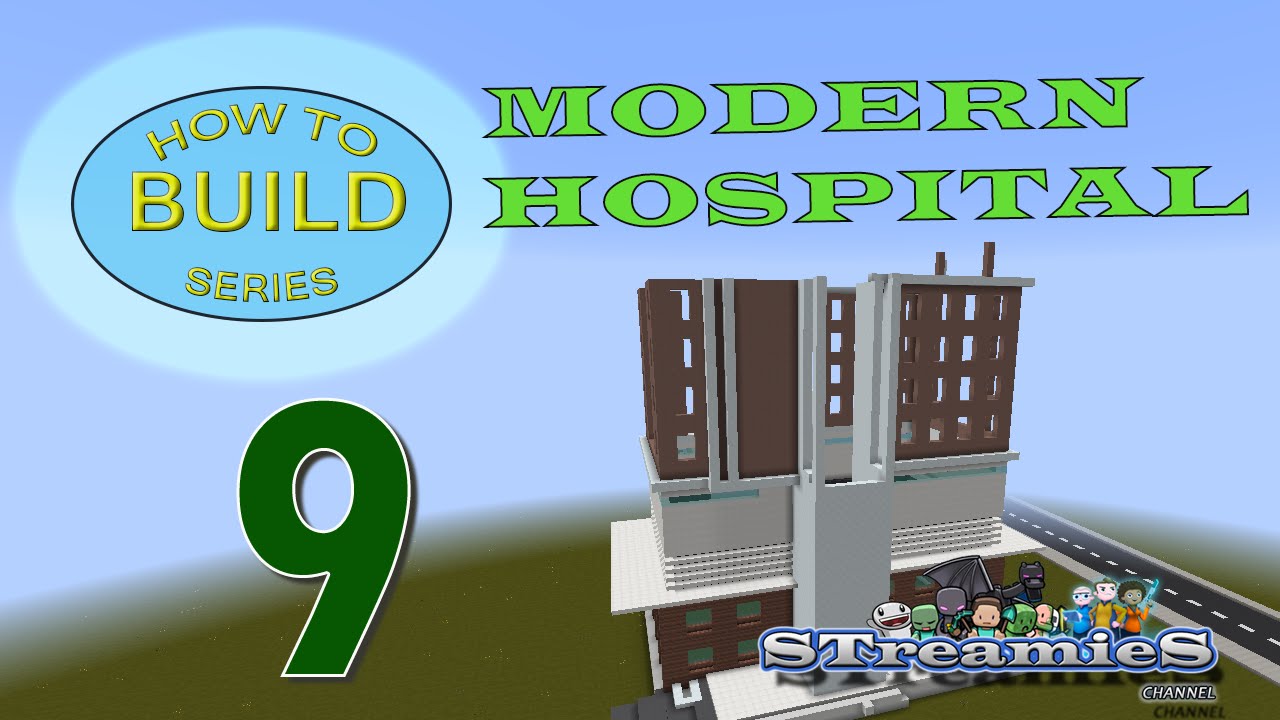 MINECRAFT | HOW TO BUILD | MODERN HOSPITAL | PART 9 - YouTube