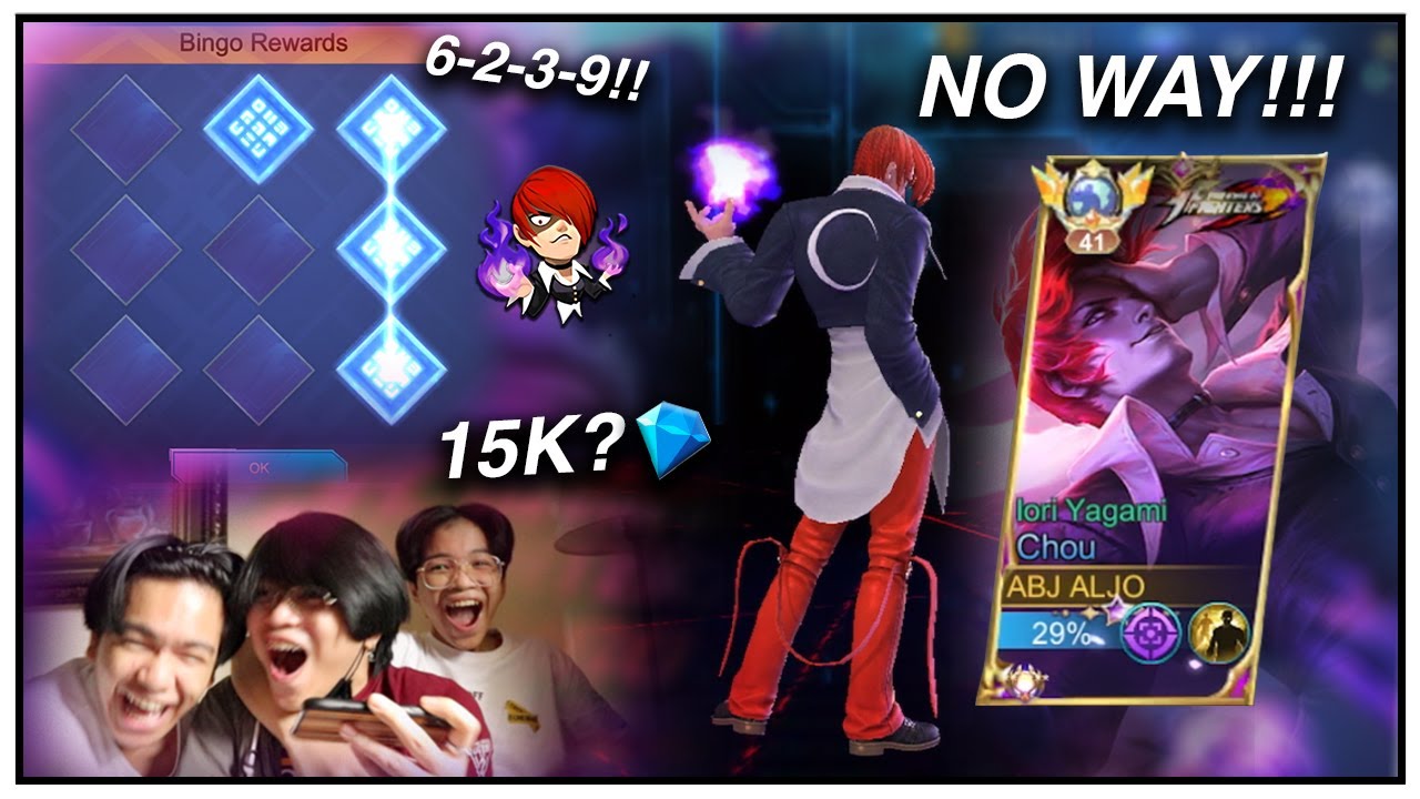 Spending 15k diamonds in KOF event encore reaction how to get CHOU IORI ...