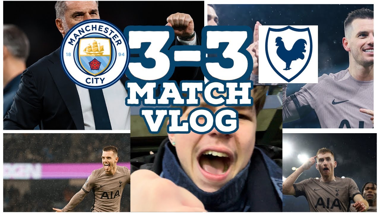 INCREDIBLE RESULT!! MATCH VLOG: Man City 3-3 Tottenham. UNREAL SCENES😍 ...