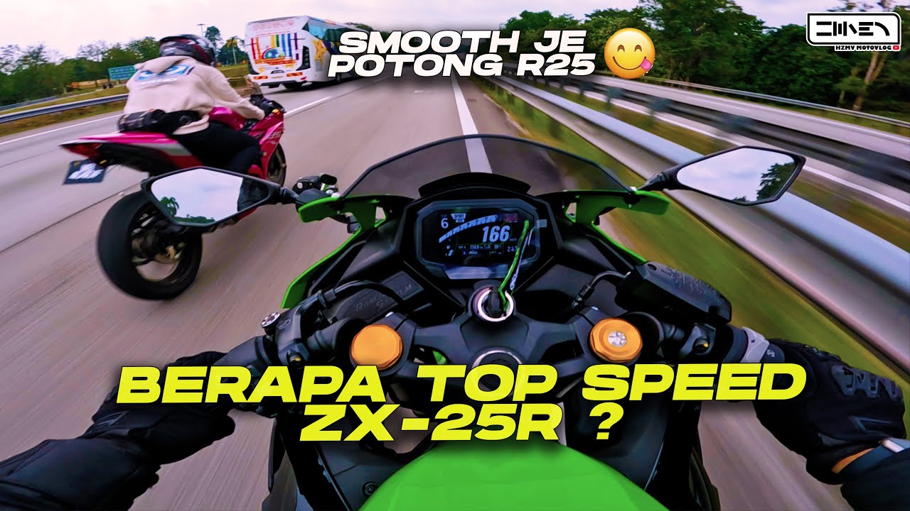 SELAMBER JE POTONG, EFFORTLESSLY ! TOP SPEED ? | Kawasaki Ninja ZX-25R ...
