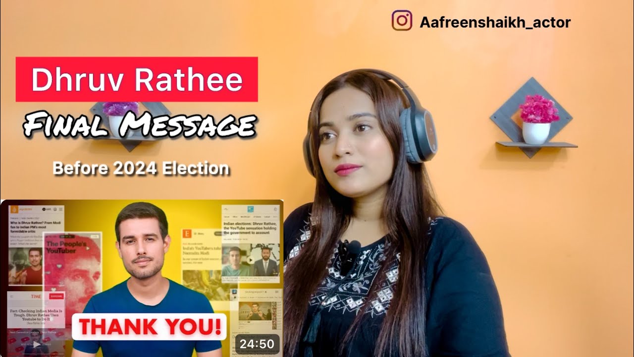 Dhruv Rathee Final Message Before 2024 Election Results ~ Watch With ...