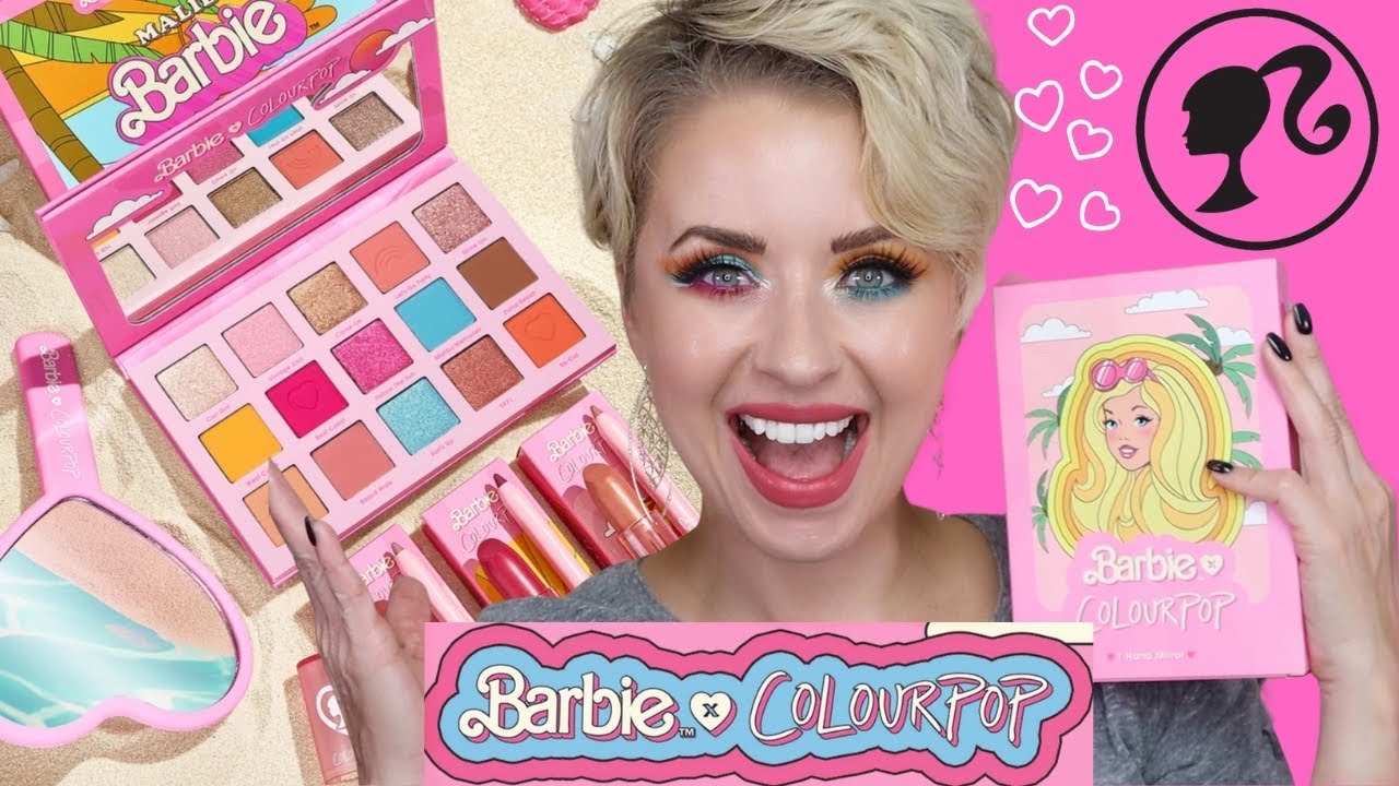 Barbie x ColourPop Collection | WEST COAST GLAM | Review + 2 Looks ...
