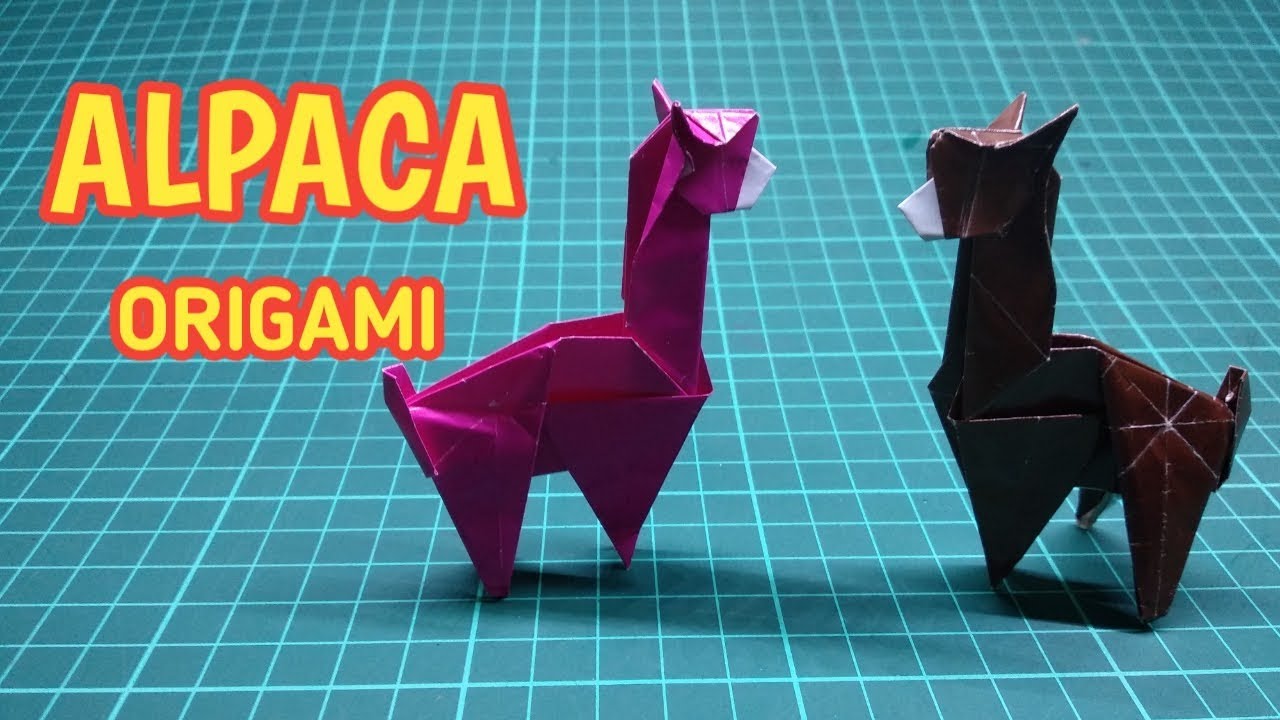 Easy Origami Alpaca Tutorial #diy #papercraft #origami - YouTube