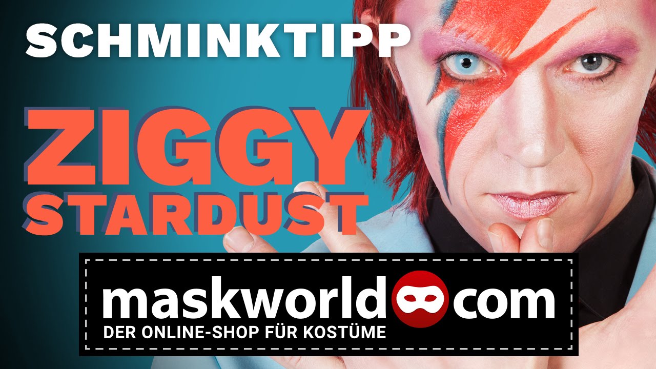 Schminktipp David Bowie - Ziggy Stardust – Make-up Tutorial von maskworld.com - YouTube