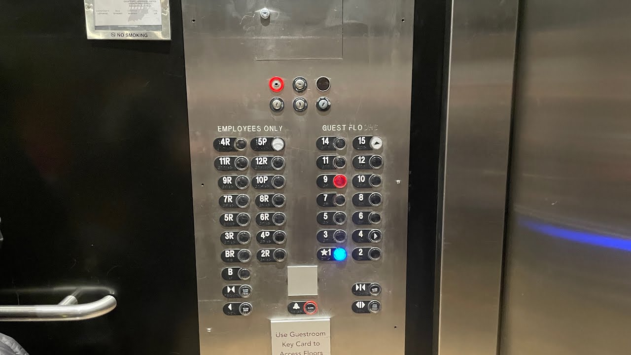 ThyssenKrupp Synergy Traction Service Elevator @ Courtyard by Marriott - Indianapolis, IN - YouTube