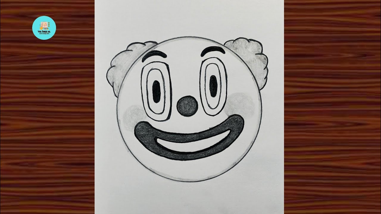 How to draw Easy joker emoji||Easy joker face drawing||Step By step ...