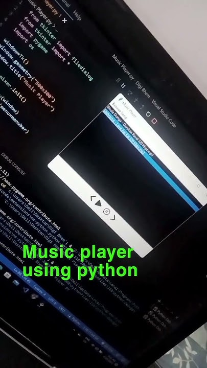 Music Player Using Python Shorts Pythonprojects Python Pythonprogramming Pythontutorial