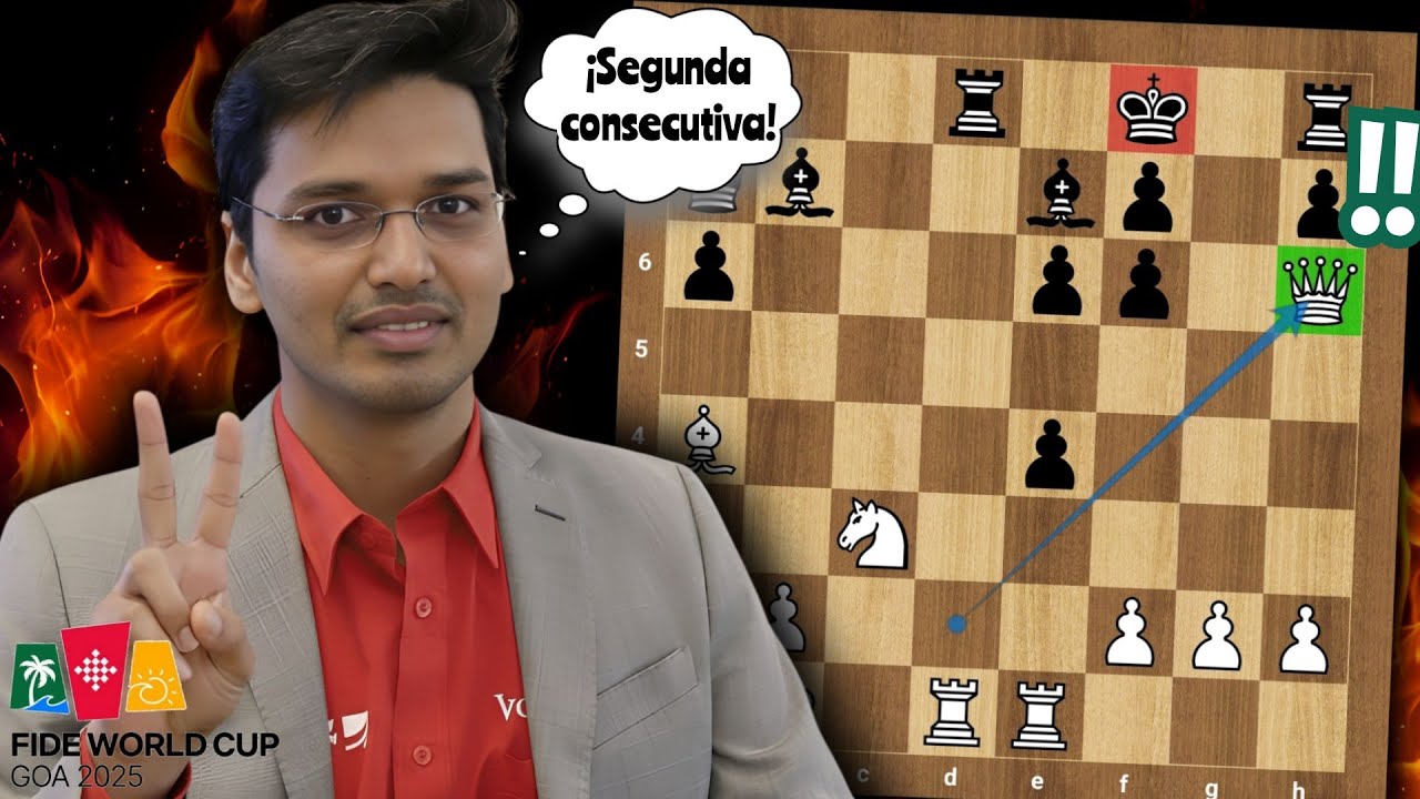 EL GENIO INDIO LO HACE DE NUEVO🤯💥!!! | (Mundial FIDE Resumen - Ronda 3 ...