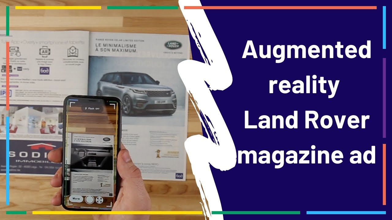 Augmented reality magazine ad | AR print example for Land Rover - YouTube