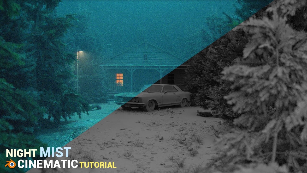 How to create night, volumetric CG animation in Blender - YouTube