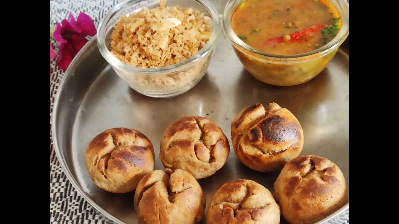 dal baati recipe in appe pan | राजस्थानी दाल बाटी चूरमा | rajasthani ...