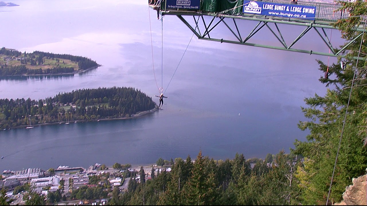 Ledge Swing, Queenstown, New Zealand - YouTube