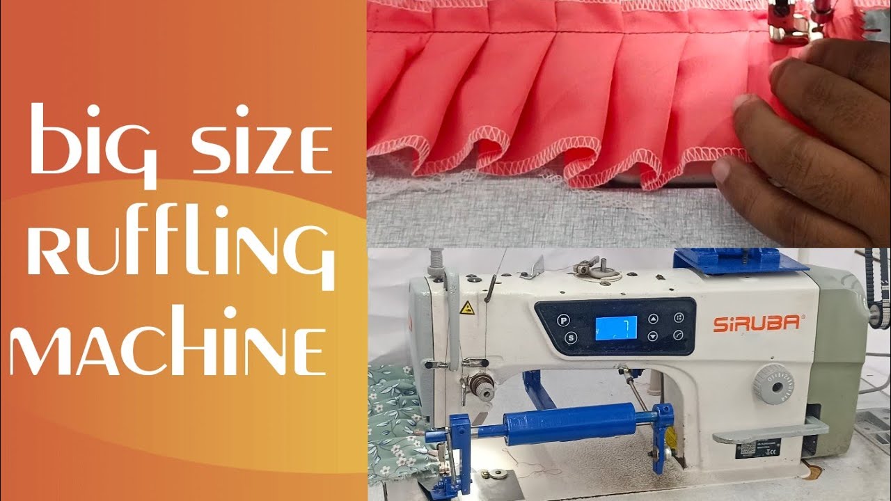#ruffle machine big size ruffling machine #chunnat machine rafal ...