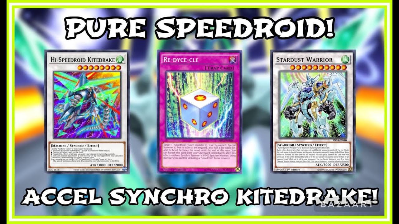 Yu-Gi-Oh! Duel Links || PURE SPEEDROID CAN ACCEL SYNCHRO! KITEDRAKE IN ...