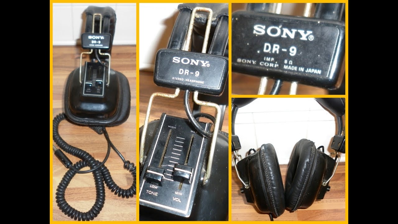 Sony DR-9 Stereo Headphones Vintage Retro 1970's Audio Fully Working ...