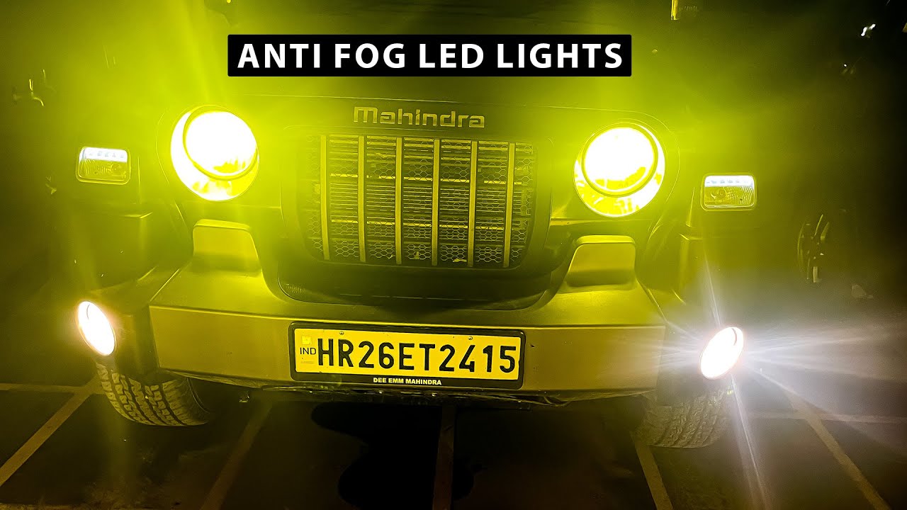 New Anti fog Led Lights for Thar - 3 Colors - YouTube