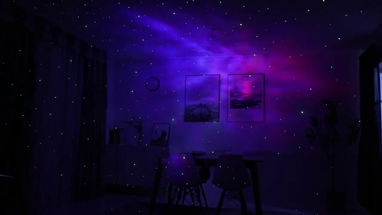 Aurora Star Galaxy Starry Sky LED Projector Lamp Rotating Night Light ...