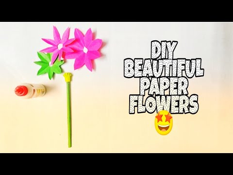 How to make Beautiful Flowers with paper @sophyandshiny6699 - YouTube