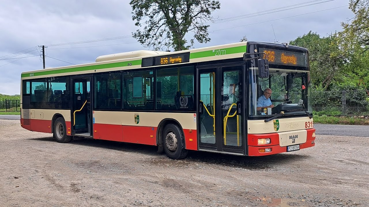 ZUK Rokbus Rokietnica | Linia 836 | MAN NL263 | Kierunek Kobylniki/Tarnowska przez Kiekrz - YouTube