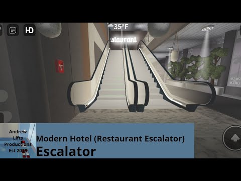 Otis escalator at Modern Hotel | Roblox (Restaurant Escalator) - YouTube