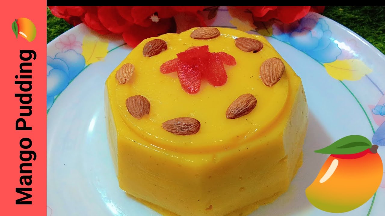 Mango Pudding Recipe 🥭| Mango Dessert|No Gelatin,No Agar Agar| Pudding Recipe #mangopudding# ...