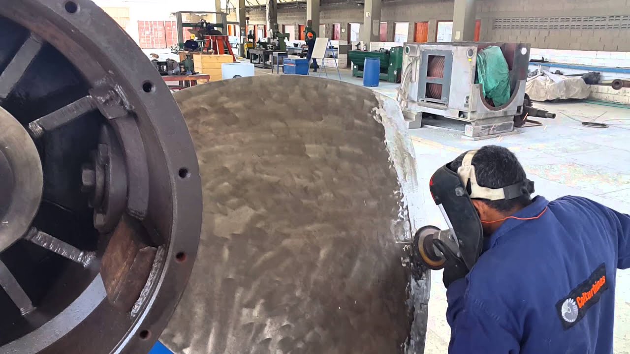 Reconstruccion de alabe de turbina hidraulica tipo Bulbo - YouTube