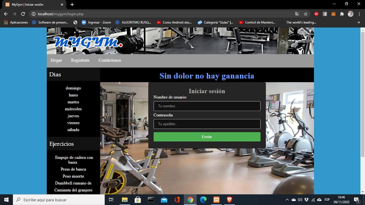 SISTEMA DE GESTIÓN DE GIMNASIO - YouTube