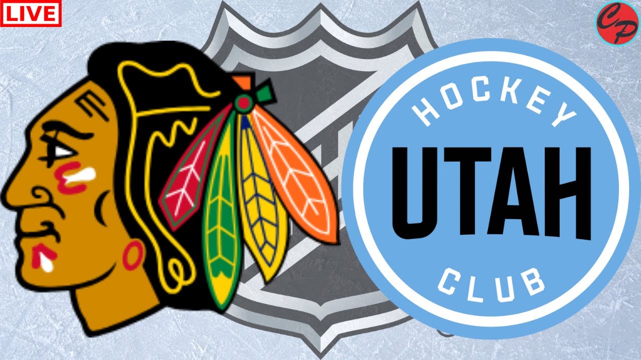 CHICAGO BLACKHAWKS vs UTAH HOCKEY CLUB NHL HOCKEY RGULAR SEASON GAME ...