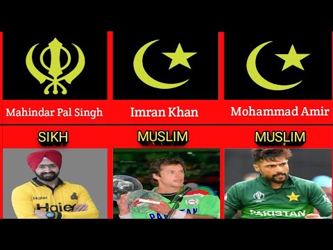 Religion Of Pakistani Famous Cricketers 114 Muslims ☪️ Hindu 🕉️ ...
