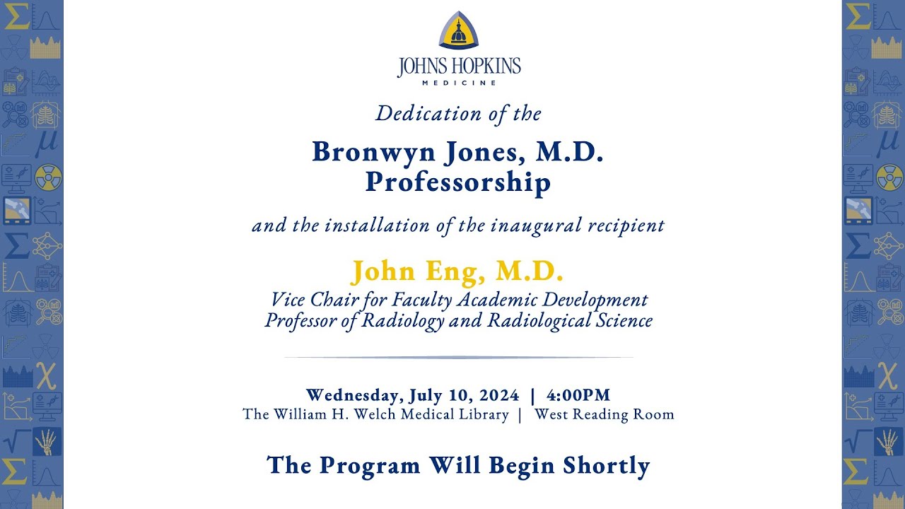 The Dedication of the Bronwyn Jones, M.D. Professorship - YouTube