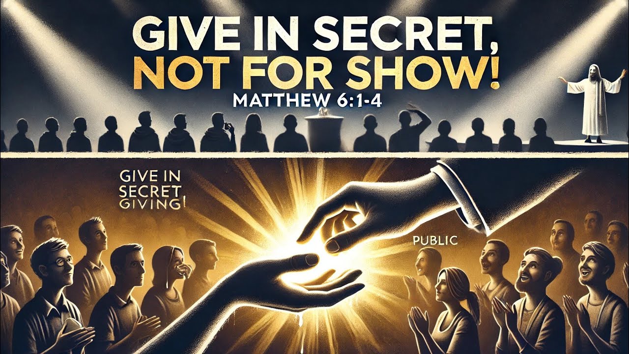 Title:"Give in Secret, Not for Show! | Matthew 6:1-4 Explained" - YouTube