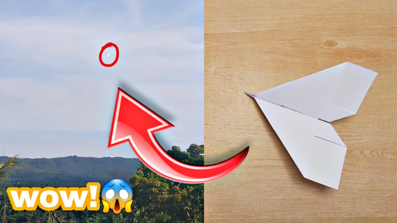 how to fold the best paper airplane that can flies far || craft paper ...