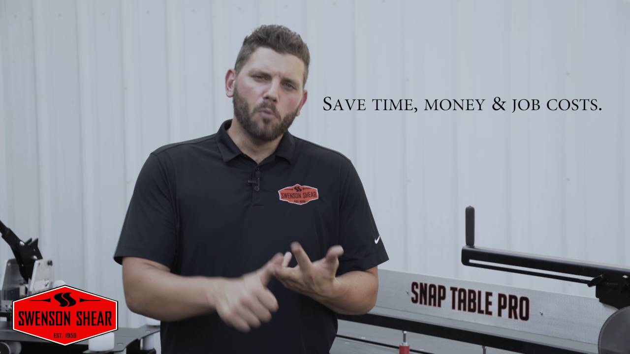 Swenson Shear Snap Table Pro - YouTube