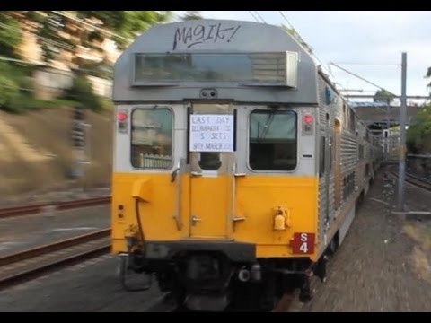 Last ever Peak Hour CityRail S-Set Train on the Eastern Suburbs ...