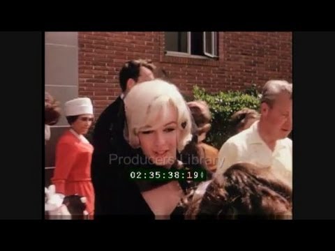 RARE Colour Footage Of Marilyn Monroe At The Christening of Clark Gables Son March 1961