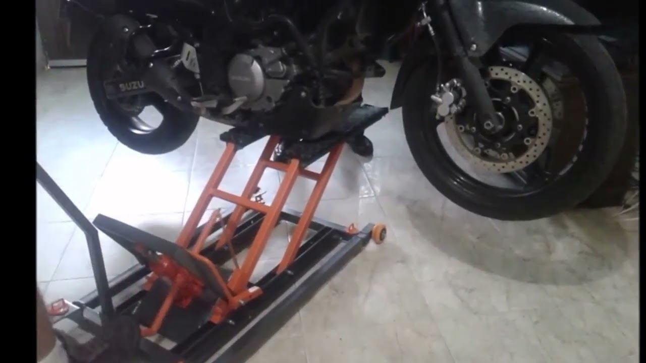ELEVADOR PARA MOTOS TIPO TORRE TEST MOTO V - STRONG - YouTube