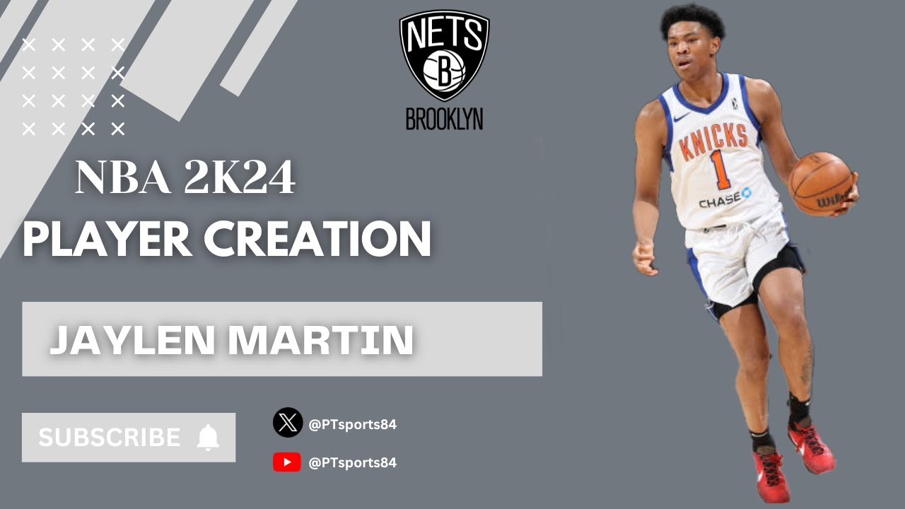 Jaylen Martin - Brooklyn Nets - #nba2k24 Player Face Creation - YouTube